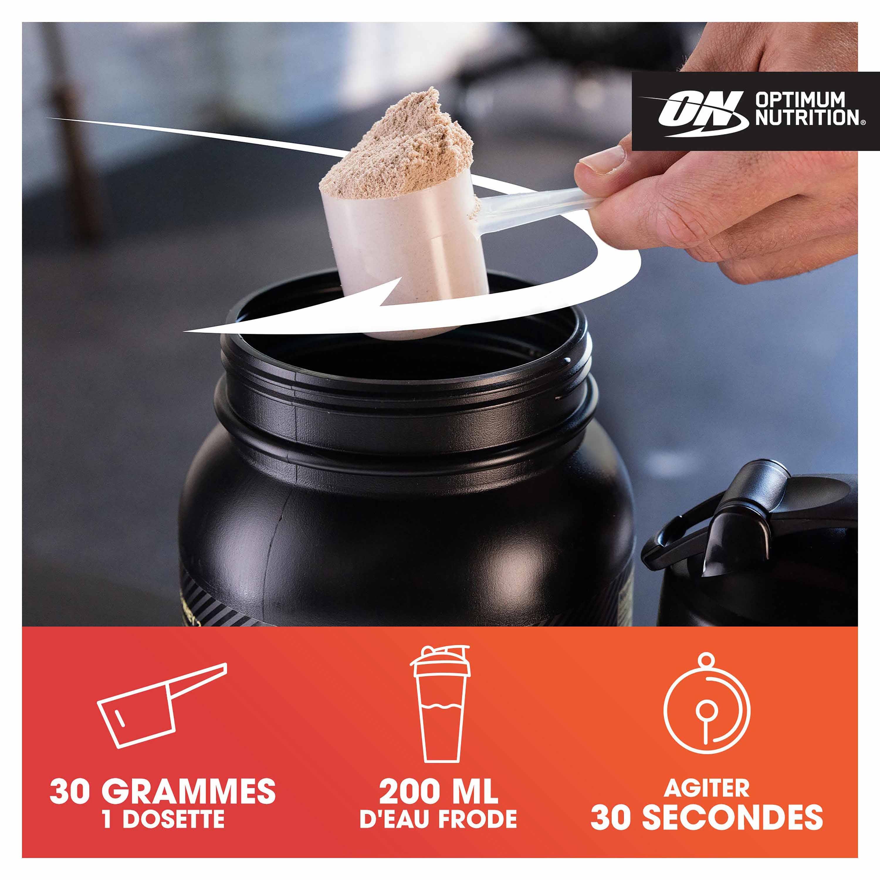 Optimum nutrition Protéine gold standard 100% whey double chocolat 899g | 42.99 € - Culture Vélo